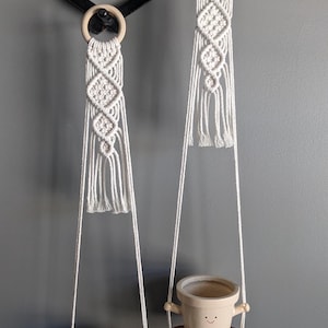 Smiley Face Pot Head Plant Holder | Handmade Macrame | Macrame Hanger ...