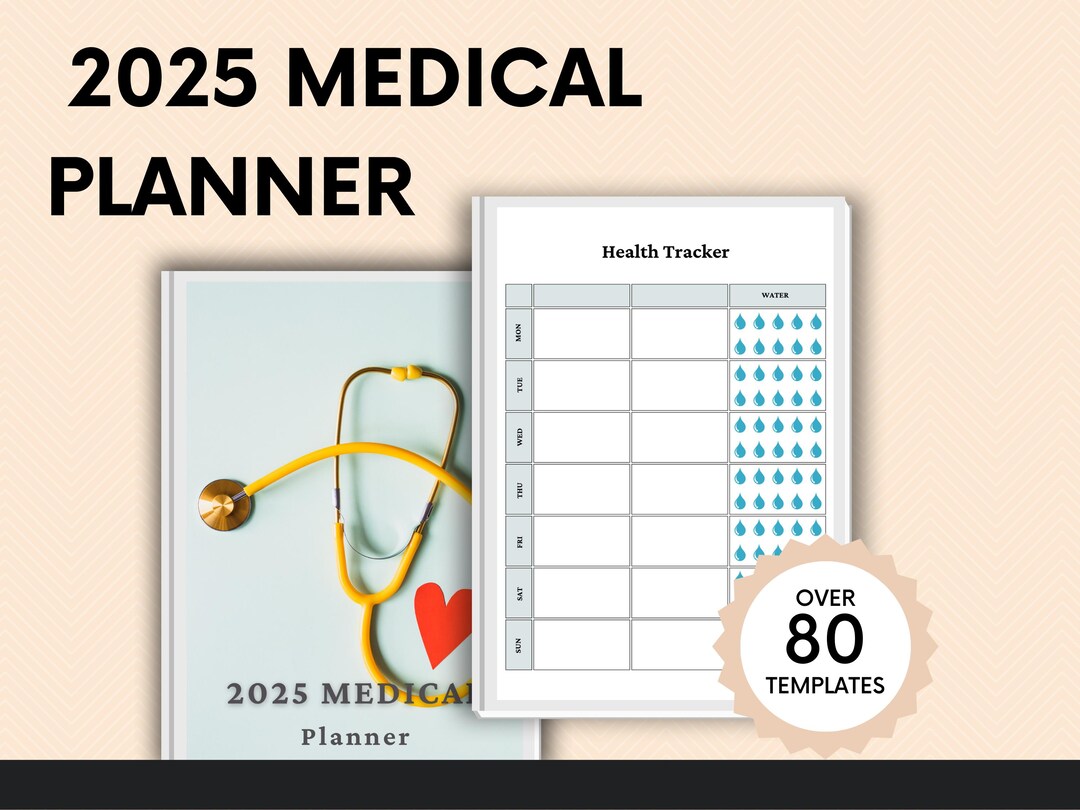 2025 Medical Planner, Wellness Planner, Medication Tracker, Healthcare ...