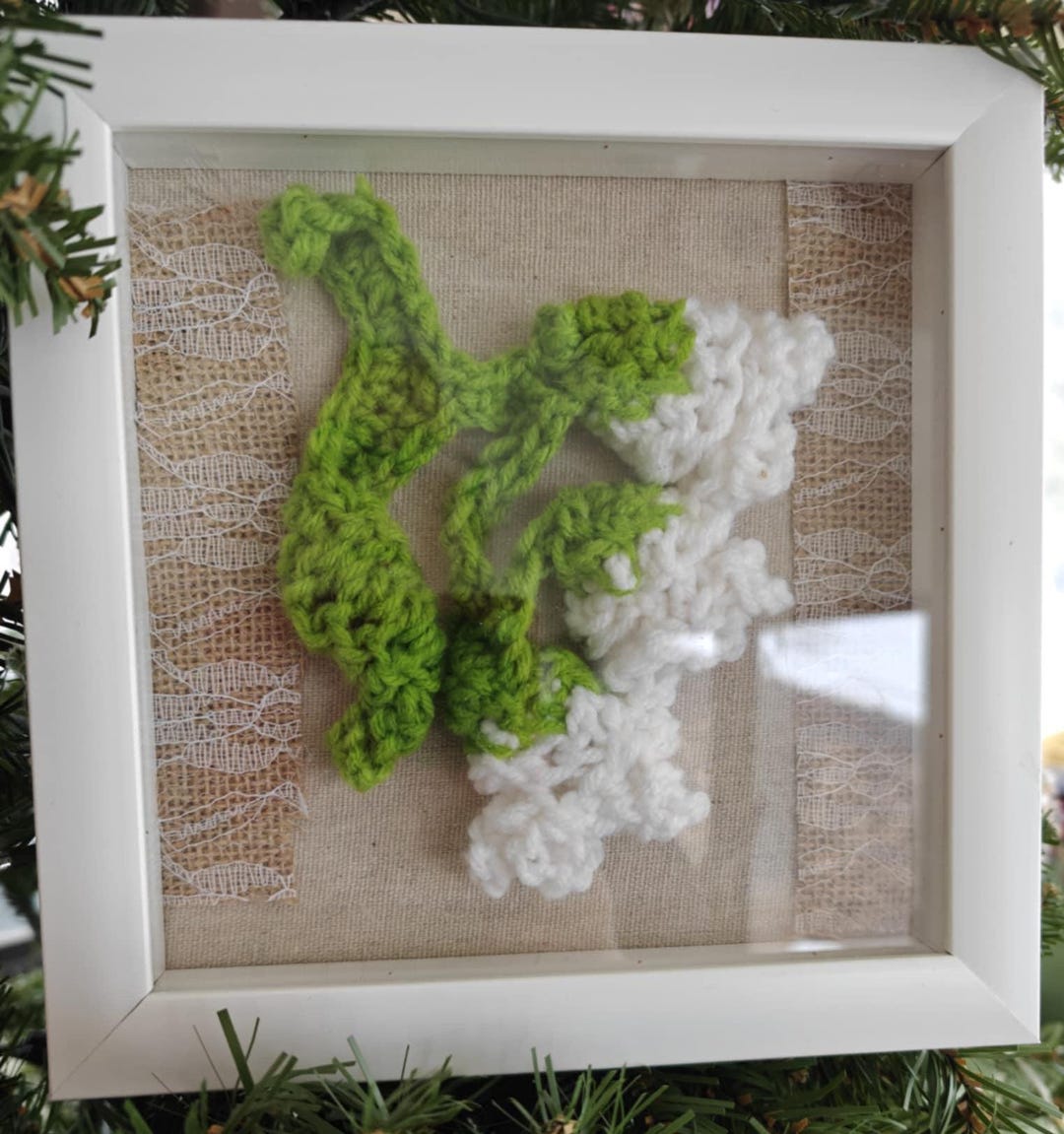 Crochet Lily of the Valley Shadow Box - Etsy