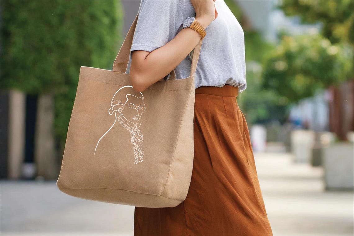 Elegant One-line Mozart Portrait – SVG Digital Download - Etsy