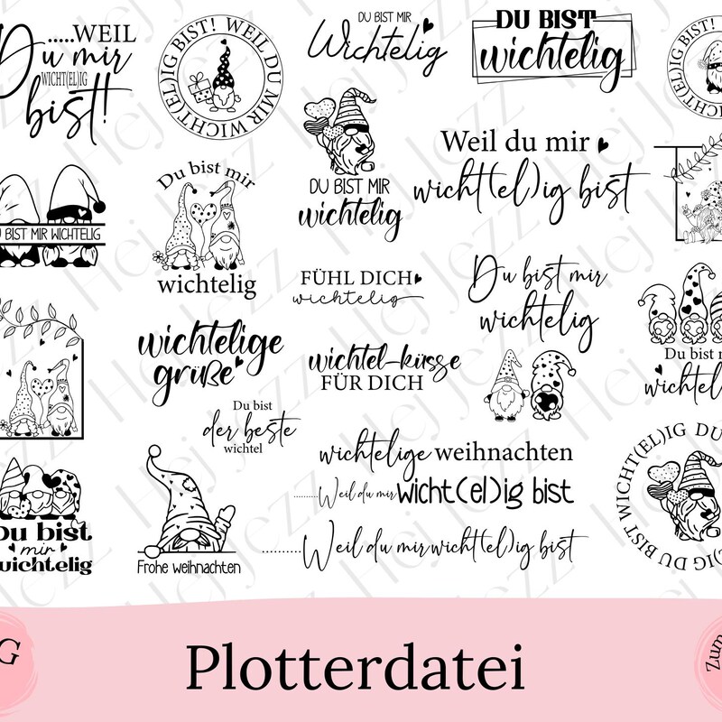Plotterdatei wichtel hochzeit - Etsy.de