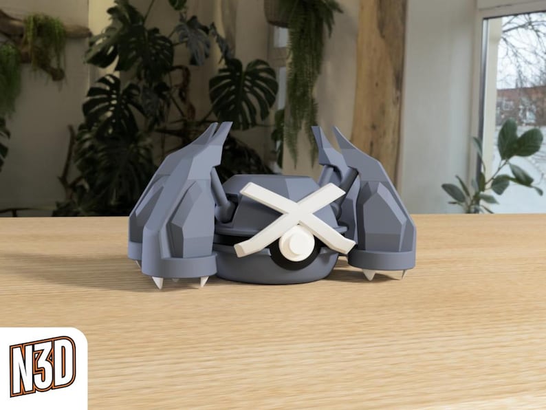 3D Printed Pokémon Pokéball Character-themed Collectible Metagross by ...