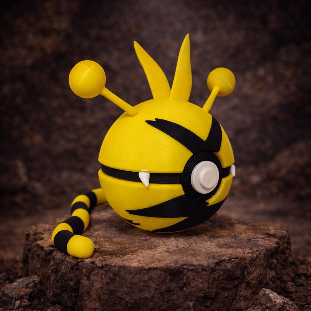 3D Printed Pokémon Pokéball Character-themed Collectible Electabuzz by ...