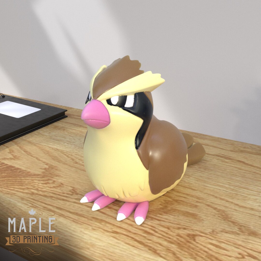 Pokemon 3D Filament Print - Pidgey Window by Maple 3D Printing - Etsy