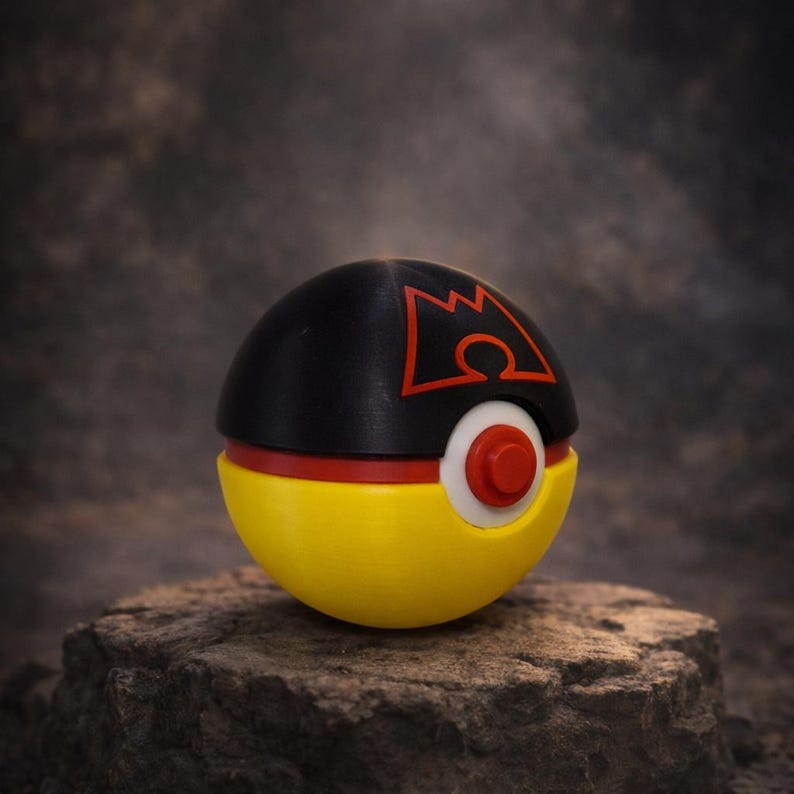 3D Printed Pokémon Pokéball Character-themed Collectible Team Magmaball ...
