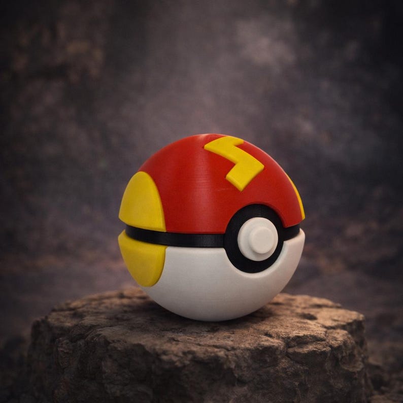 3D Printed Pokémon Pokéball Character-themed Collectible Fastball by ...