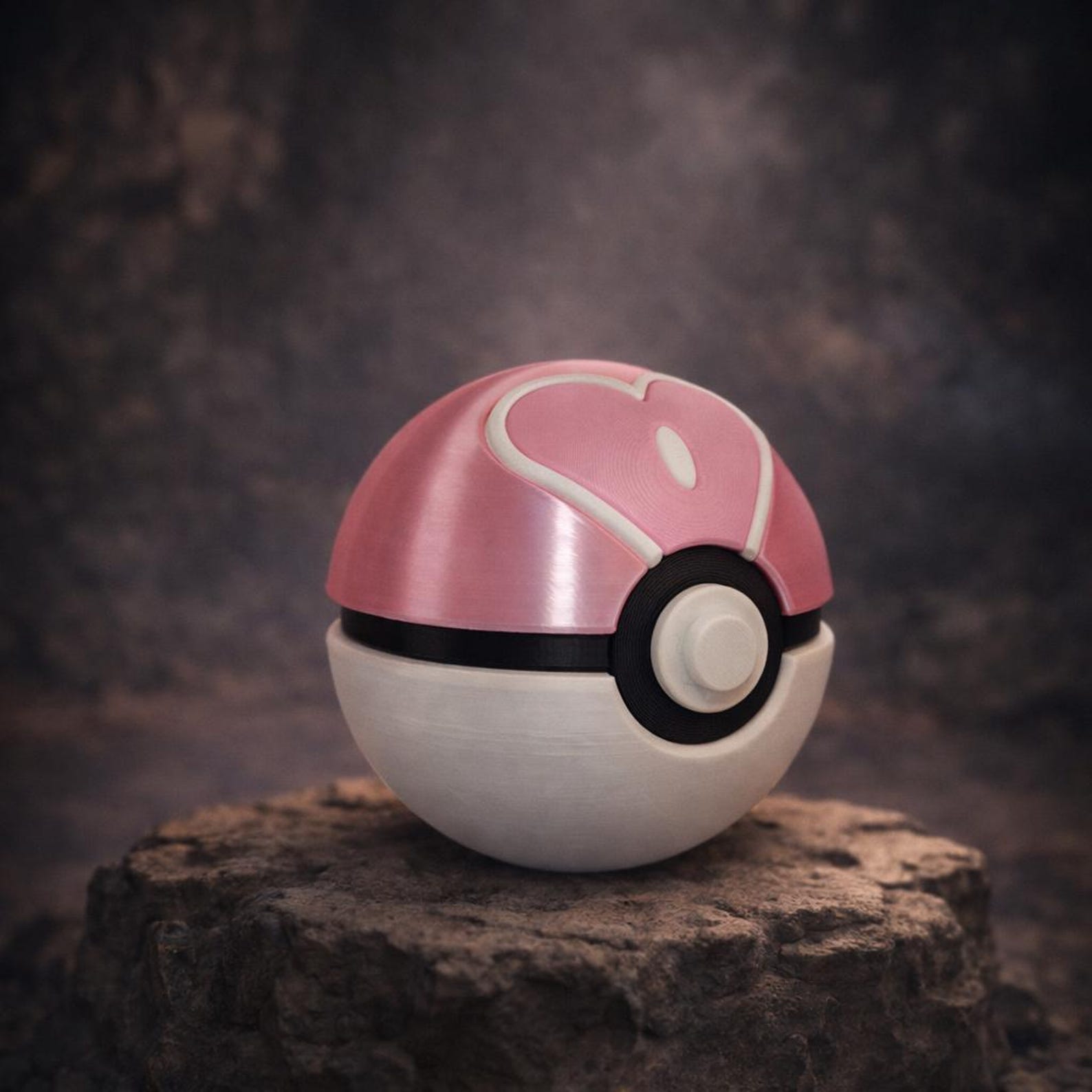 3D Printed Pokémon Pokéball Character-themed Collectible Loveball by ...