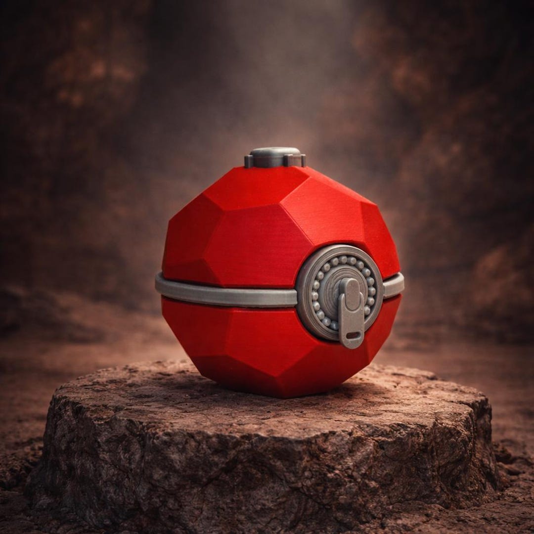 3D Printed Pokémon Pokéball Character-themed Collectible Originball by ...