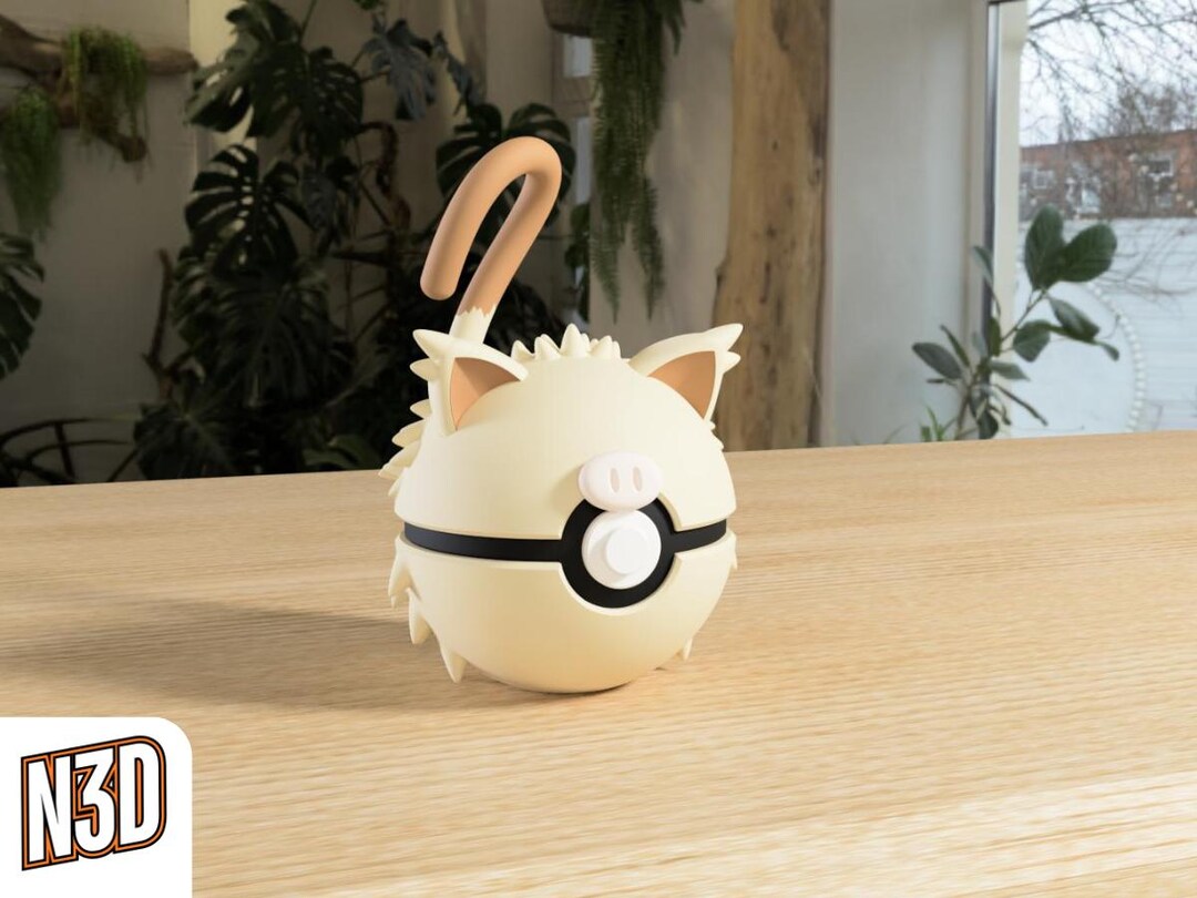 3D Printed Pokémon Pokéball Character-themed Collectible Mankey Evo ...