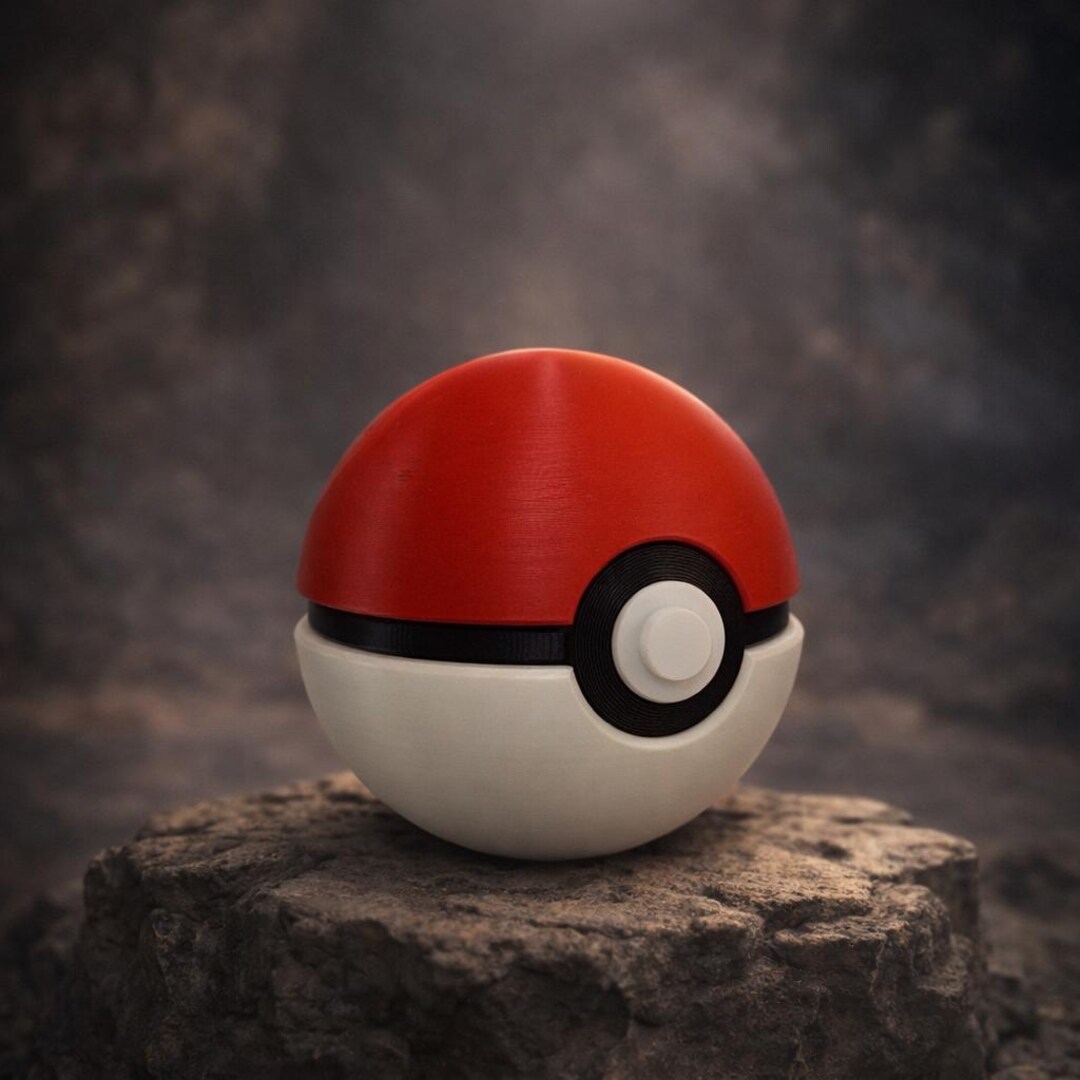 3D Printed Pokémon Pokéball Character-themed Collectible Pokeball by ...