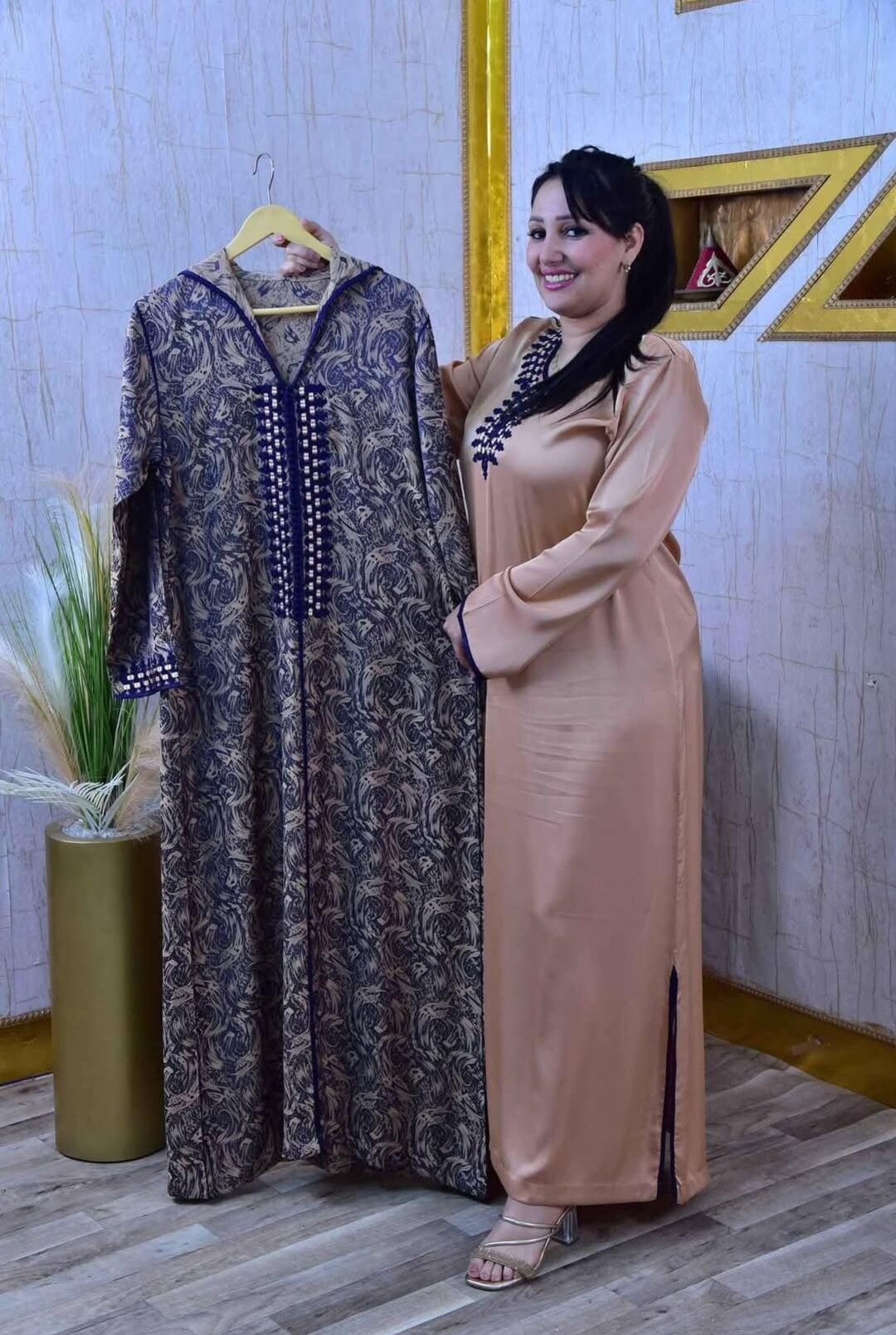Hand Embroidered Djellaba With Bow Kaftan for Women Jalaba Kamkha - Etsy