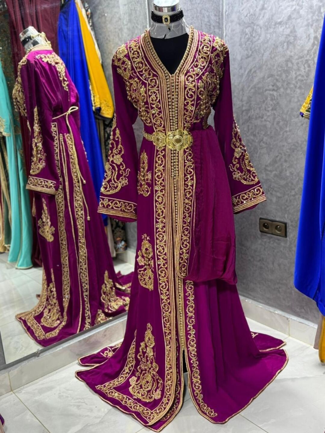9 Styles Moroccan Takchita Dress, Color Pr Royal Caftan for Women ...