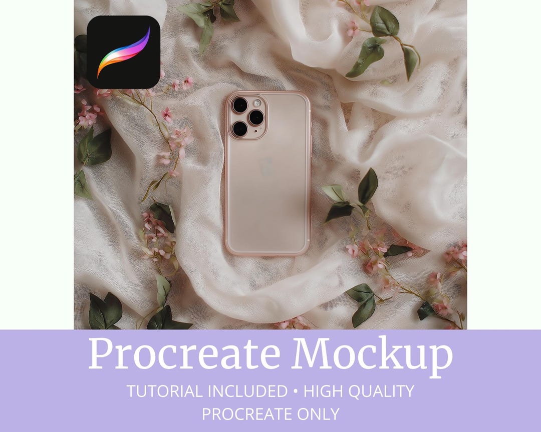 Phone Procreate Mockup: Seamless Pattern Showcase (procreate File) - Etsy