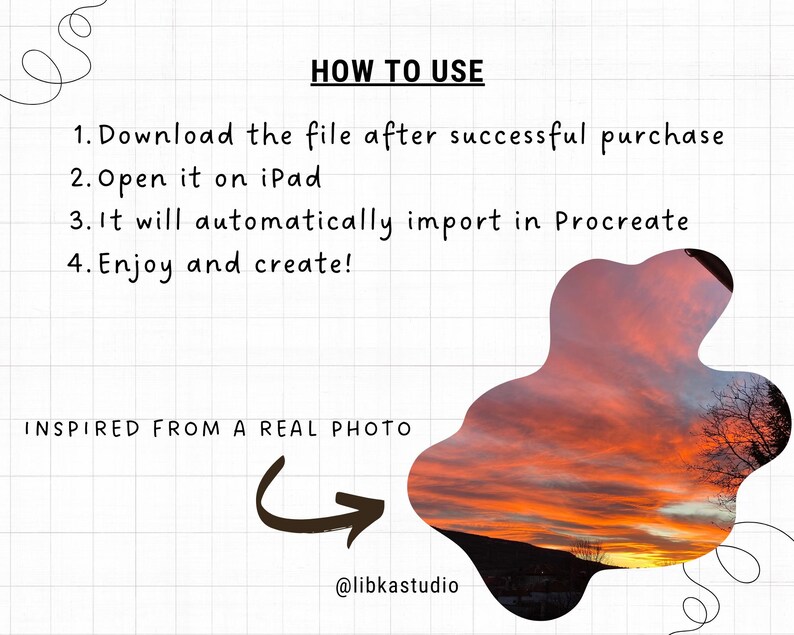 Sunset Procreate Swatches, Color Palette Plus HEX Codes, Ipad ...