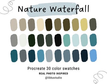 Procreate Swatches 30 | Color Palette Plus HEX Codes | iPad | Procreate ...