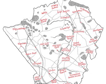 Map of Japan Hand Drawn Tolkien Style Map Artwork - Etsy