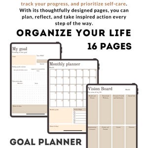 Self-improvement Goal Setting Journal for SMART Goals Tracking and ...