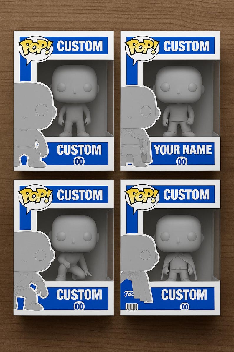 Plantilla de Canva para caja Funko POP (Svg), caja Funko Pop ...