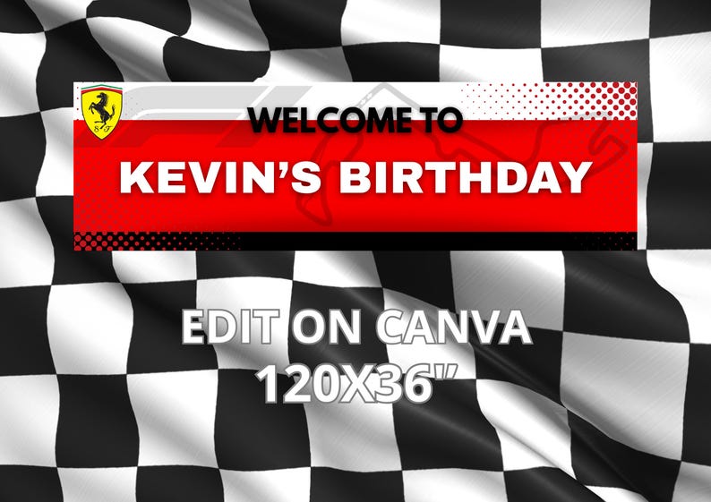 Formula 1 Racing Custom Banner / Personalized F1 Party Decorations / F1 ...