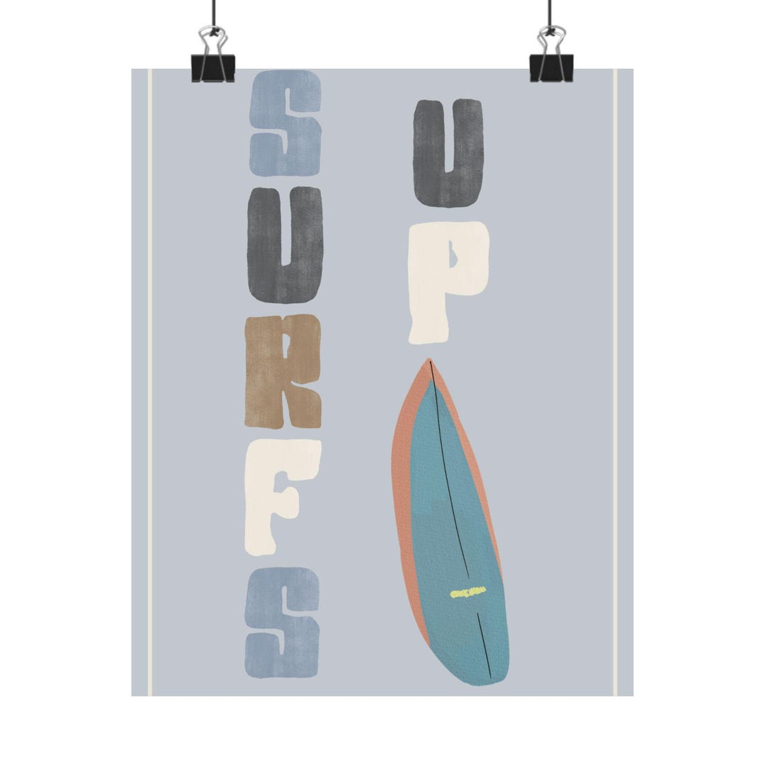 Surf's up Poster - Etsy