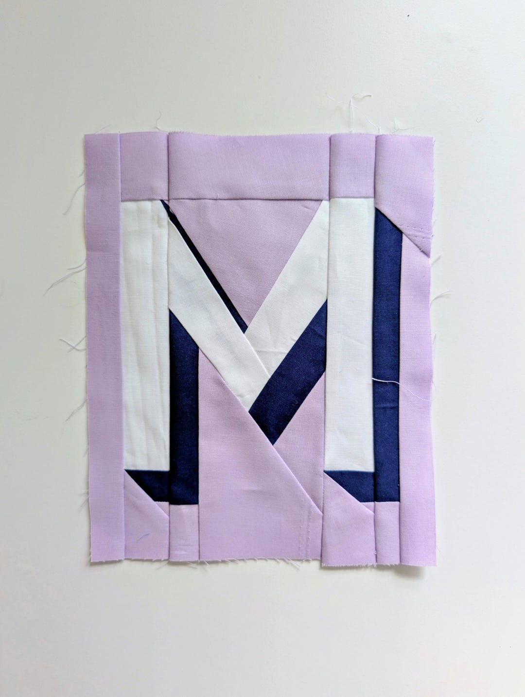 Foundation Paper Piecing Pattern - Letter M With Shadow - Etsy