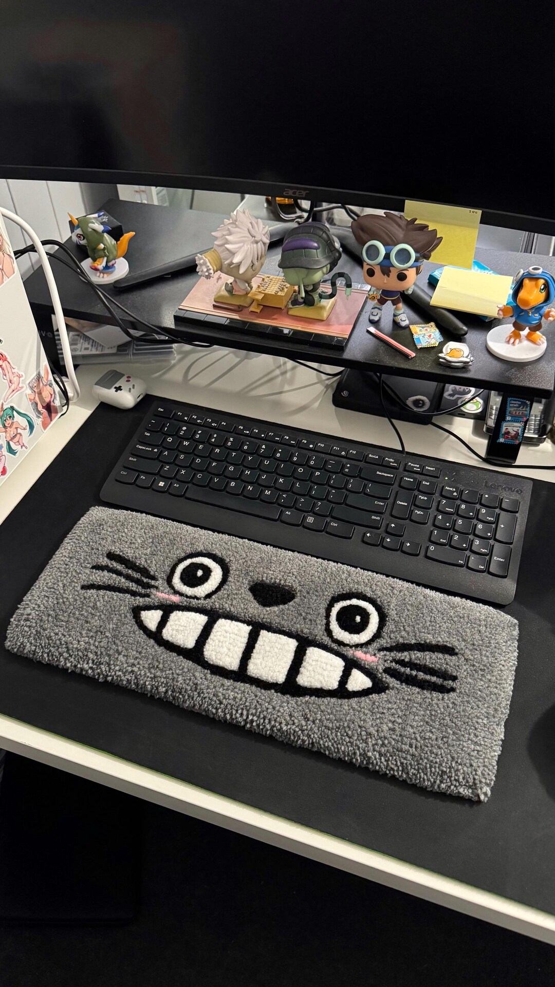Totoro-inspired Keyboard Wrist Rest – Soft, Plush & Adorably Geeky! - Etsy