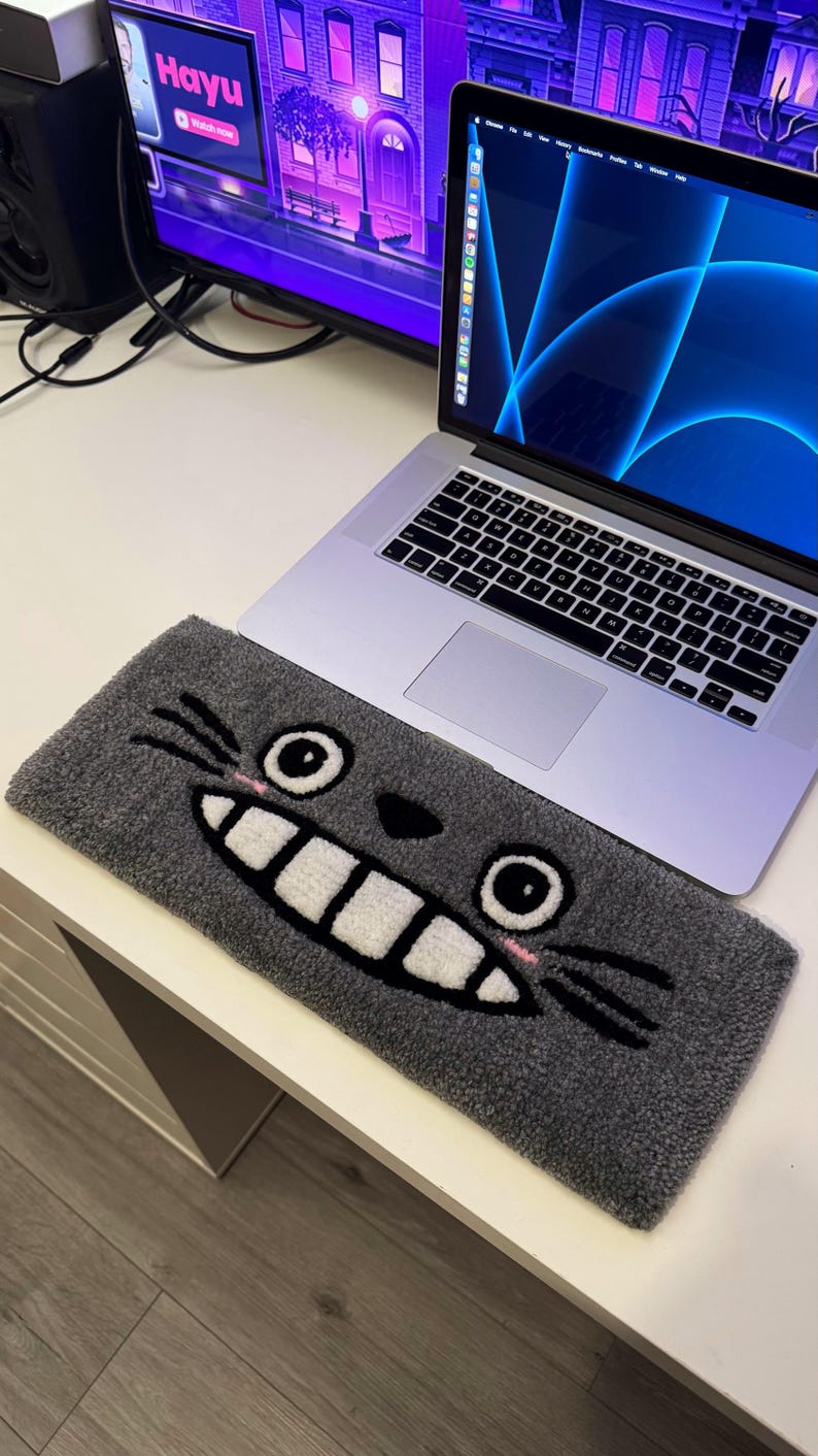 Totoro-inspired Keyboard Wrist Rest – Soft, Plush & Adorably Geeky! - Etsy