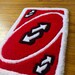 Red Reverse Card Tufted Rug - Etsy