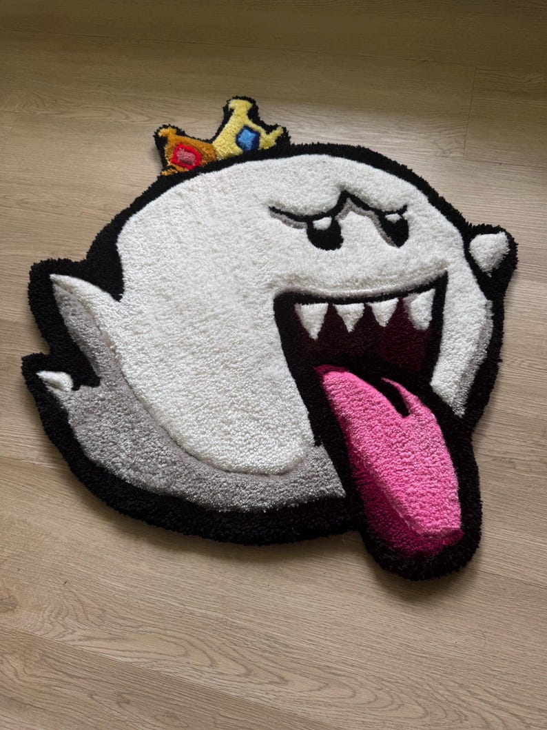 Ghost Boo Tufted Rug - Etsy