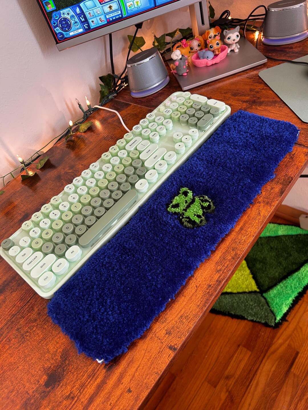 Frog on a Lily Pad Keyboard Rug - Etsy