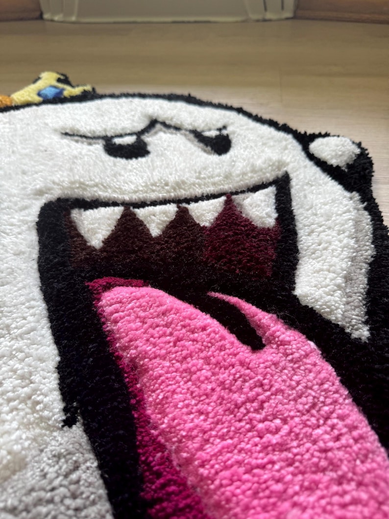 Ghost Boo Tufted Rug - Etsy