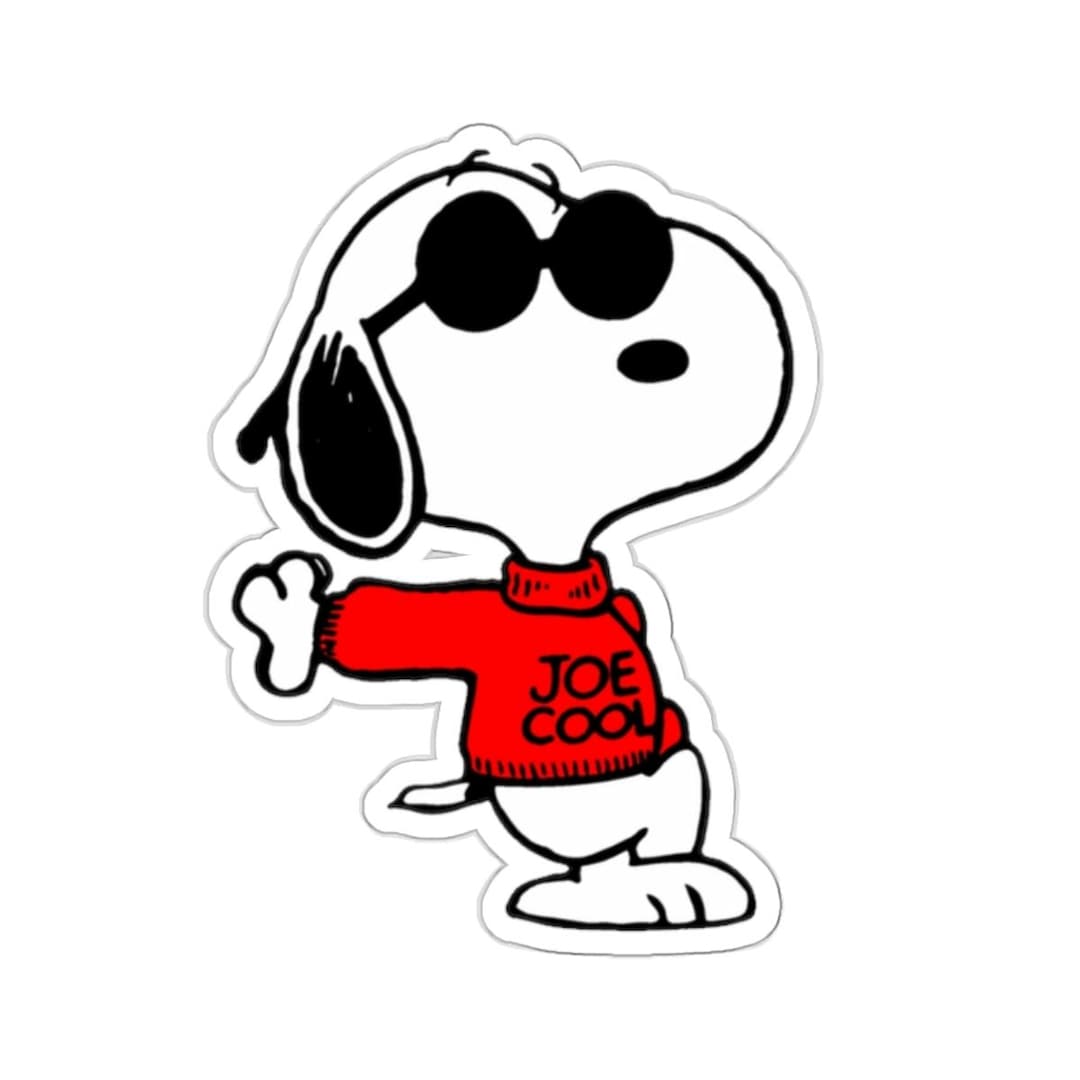 Snoopy Joe Cool Sticker - Etsy