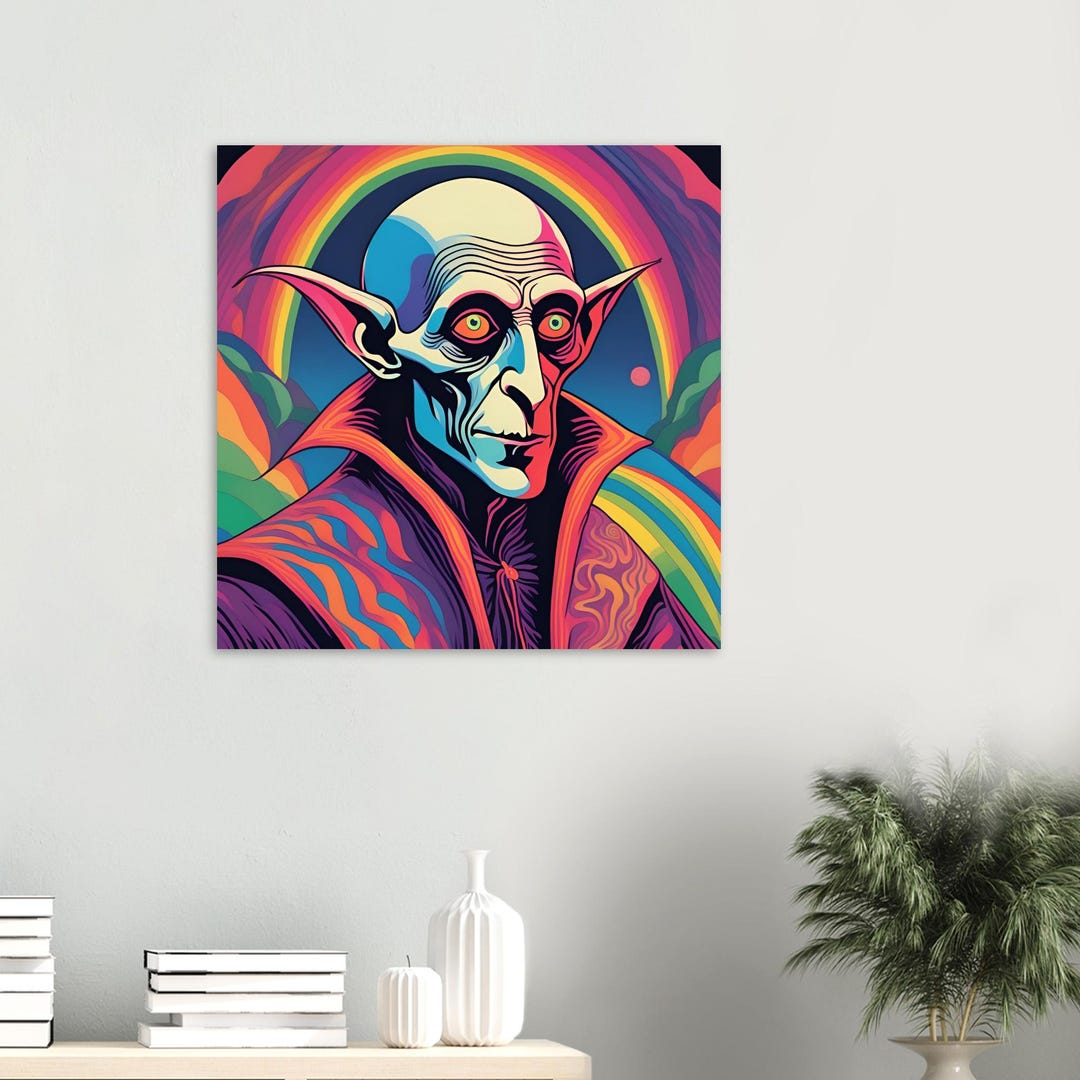 Nosferatu Art Poster Psychedelic Vampire Dracula Semi-gloss Premium ...