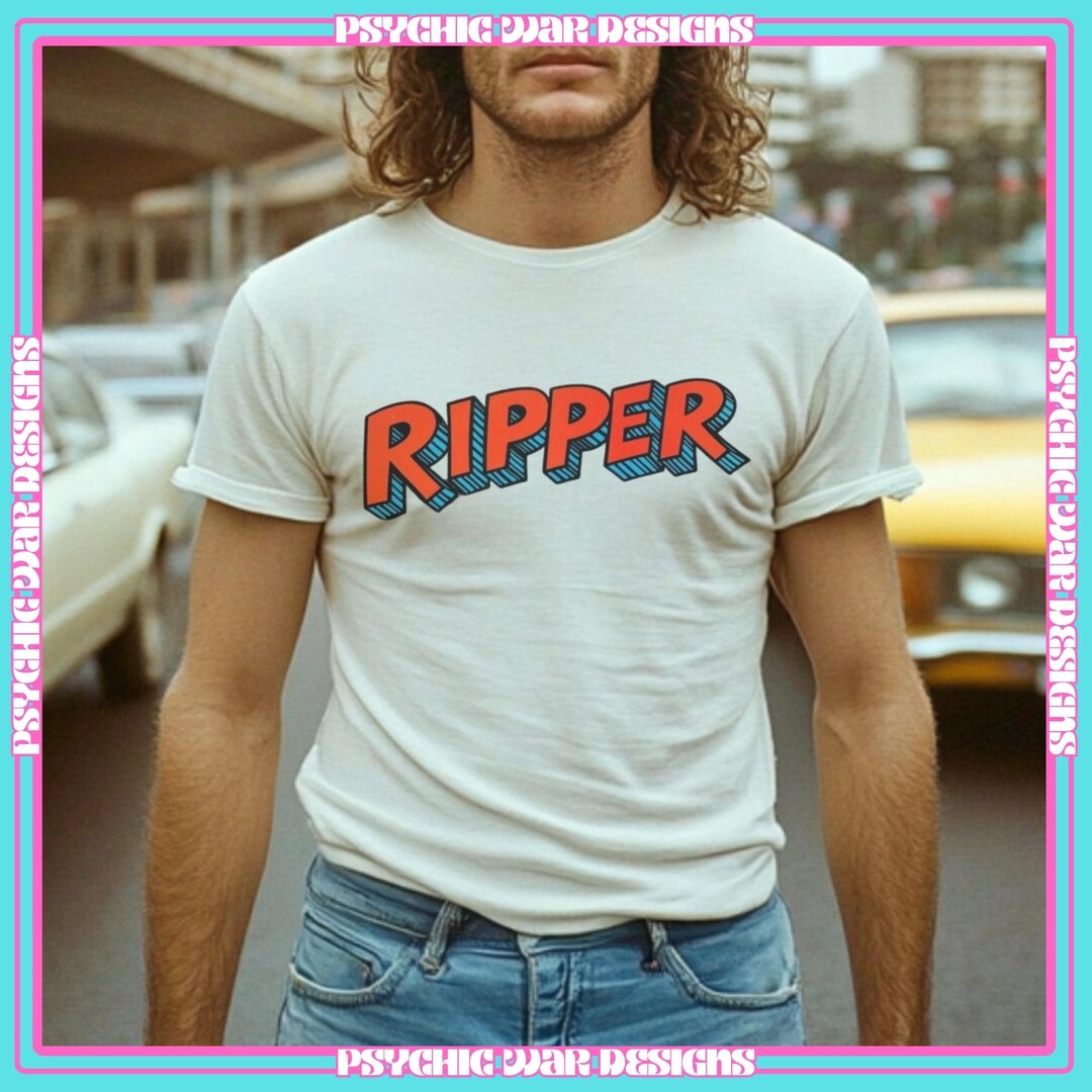 Ripper Retro Record Tee - 70s 80s Ripper Album Oz Rock Shirt Australian ...