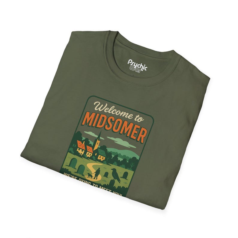 Midsomer Murders T-shirt Retro Souvenir Tee Murder Crime British TV ...