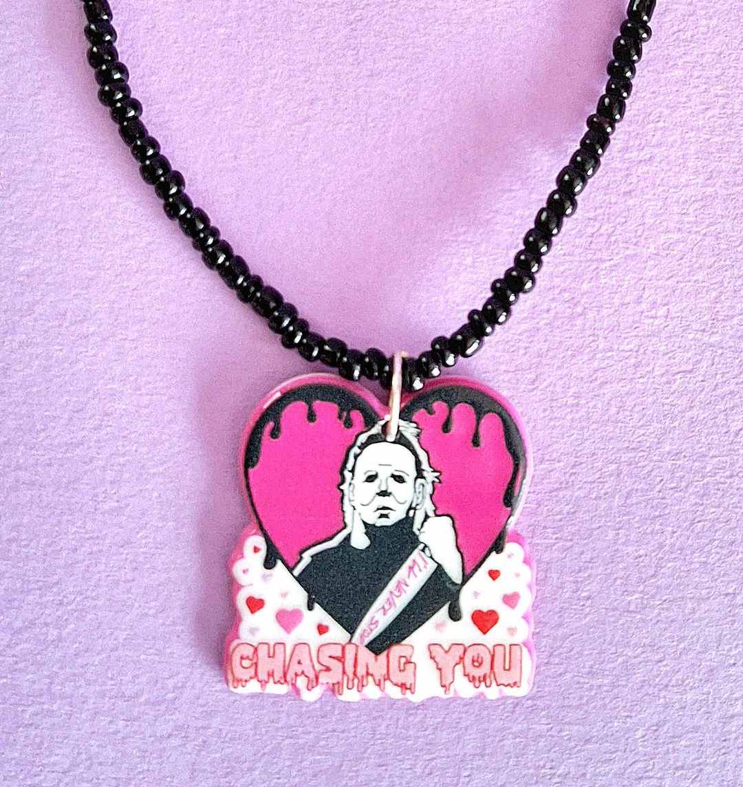 Kawaii Horror Choker Necklace-halloween Movie Jewellery-jason Voorhees ...