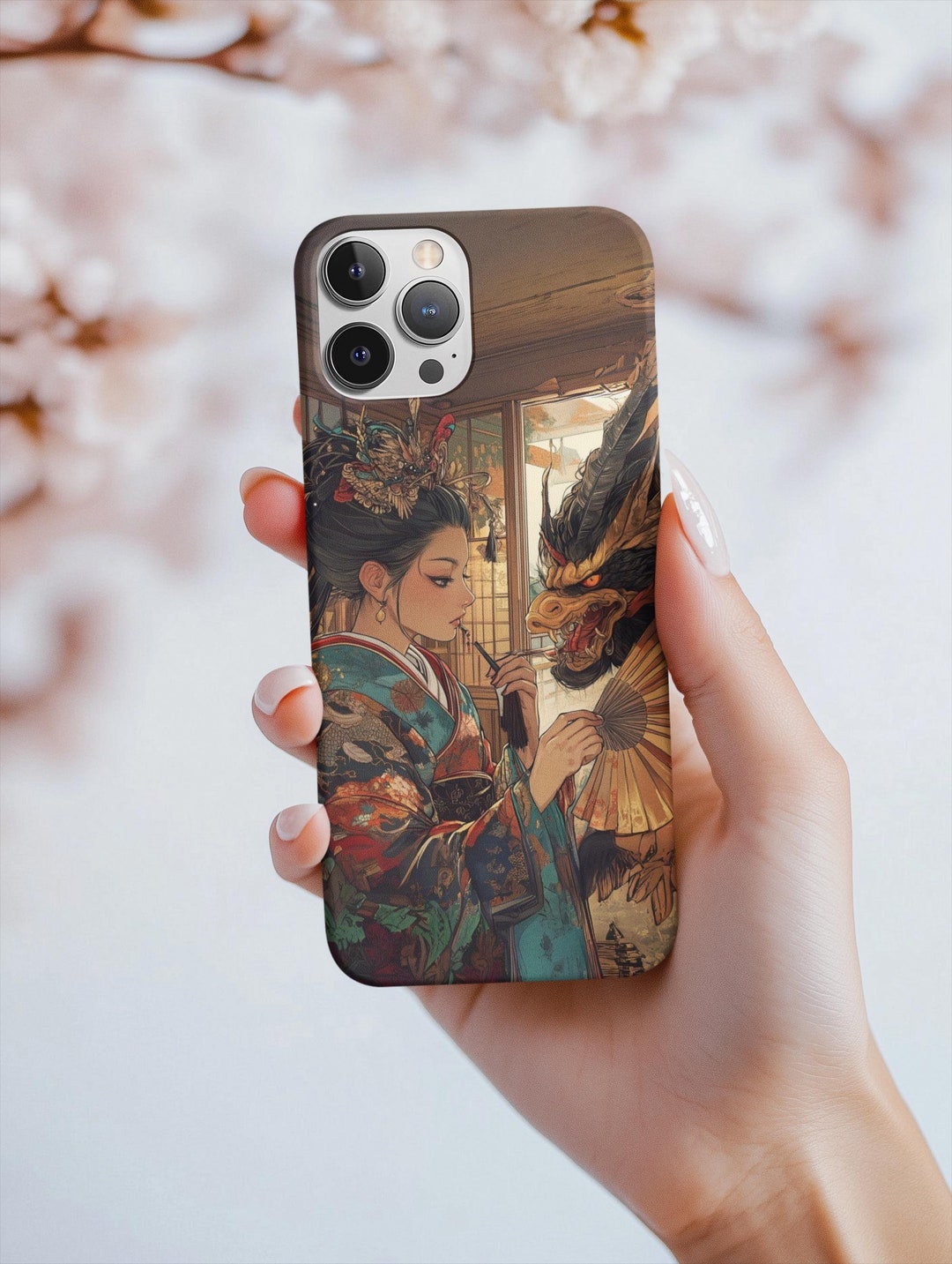 Tengu Myth & Traditional Japanese Art iPhone Case Vibrant Ink ...