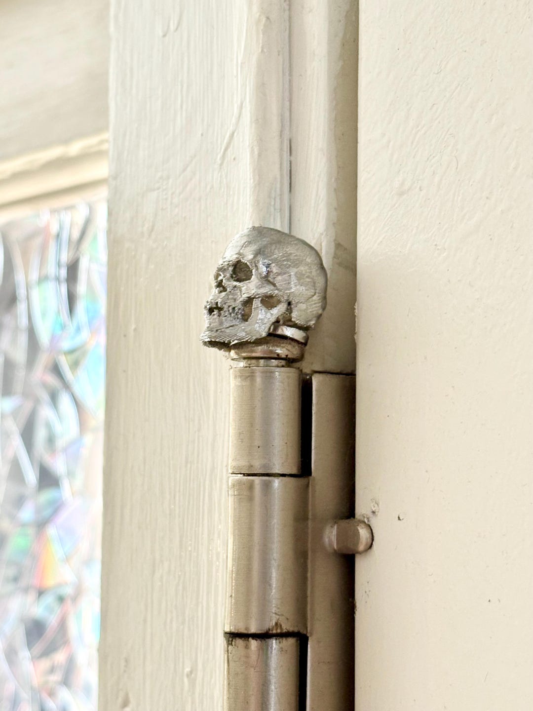 3 Piece Chrome Skull Hinge Toppers, Door Topper, Door Charms, Hidden ...