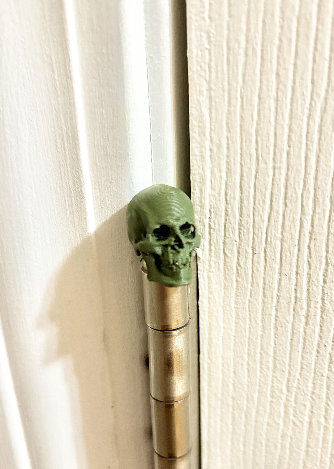 3 Piece Dark Green Skull Hinge Toppers, Door Topper, Door Charms ...