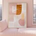 Pink Abstract Wall Art Printable Pink Abstract Art Living Room Modern ...