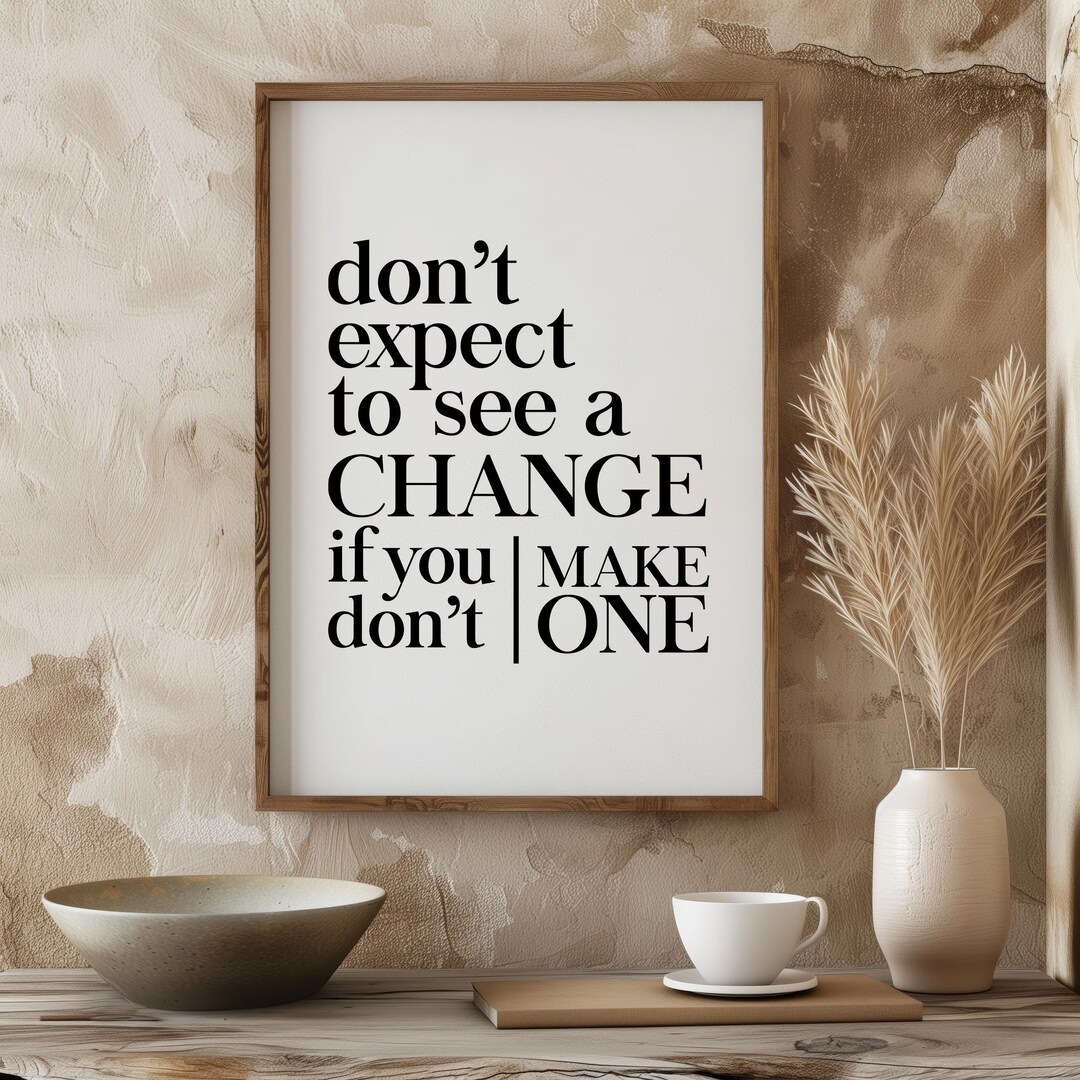 Motivational 1% Better Everyday Poster for Minimalistic Home or Office ...