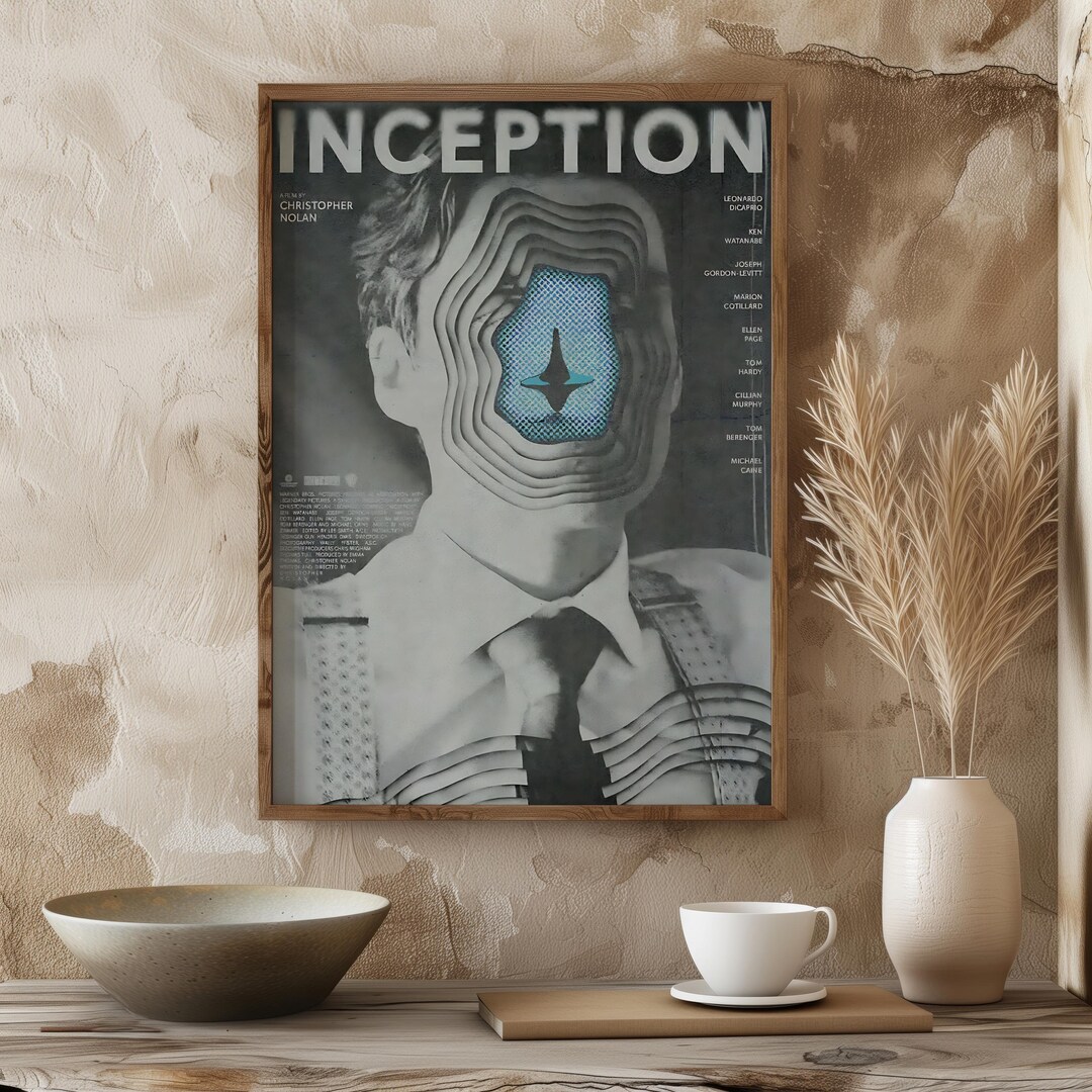 Mid Century Modern Inception Movie Poster, Retro Movie Print, Modern ...