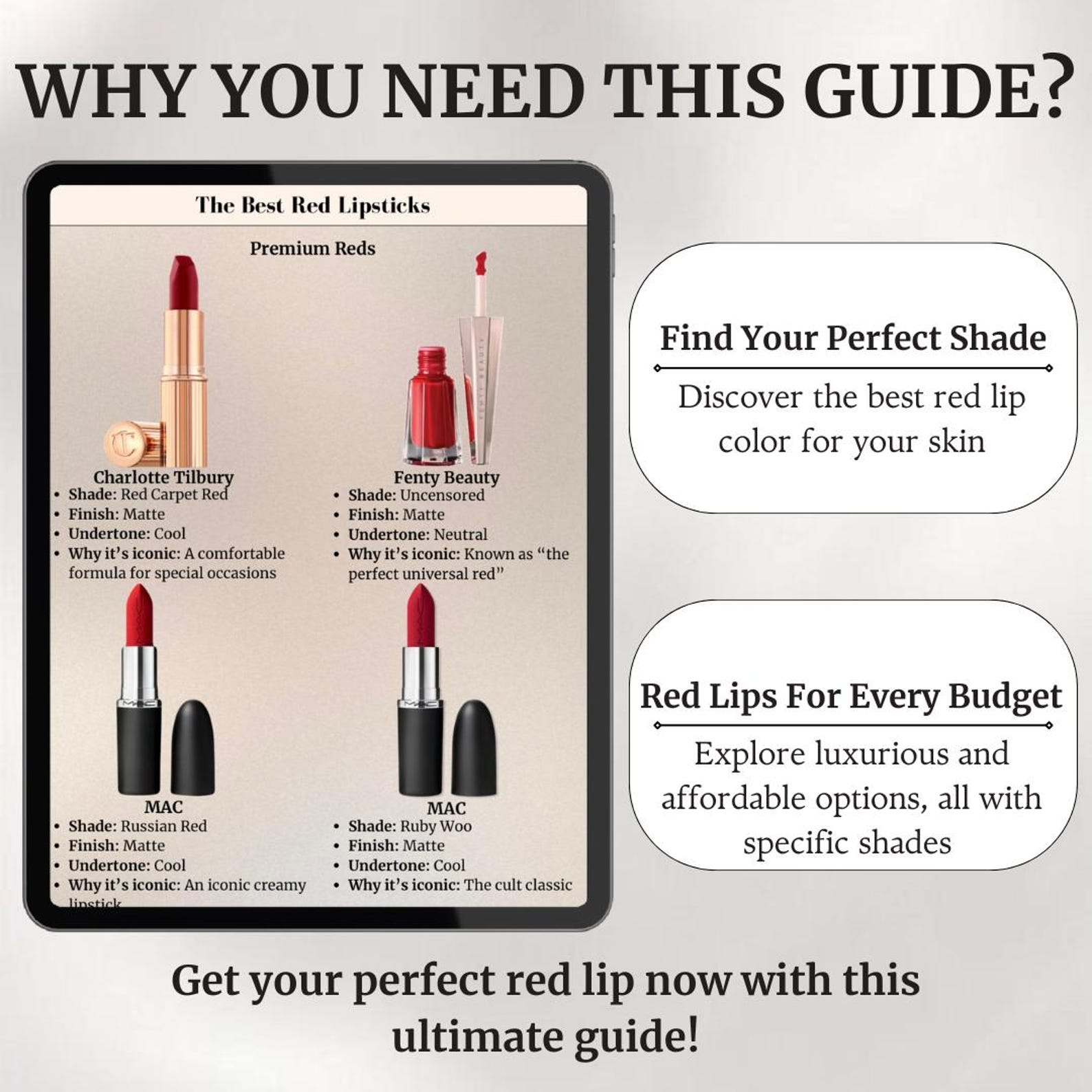The Ultimate Red Lipstick Guide | Best Shades & Brands for Every Skin ...