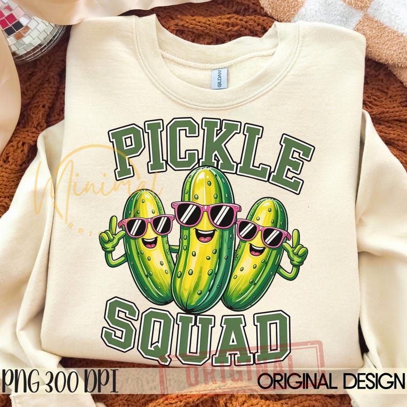 Funny Pickle Squad With Sunglasses PNG, Group Matching Sublimation ...