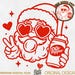 Retro Dr. Pepper Santa PNG, Peace Love Christmas Soda Lover Sublimation ...