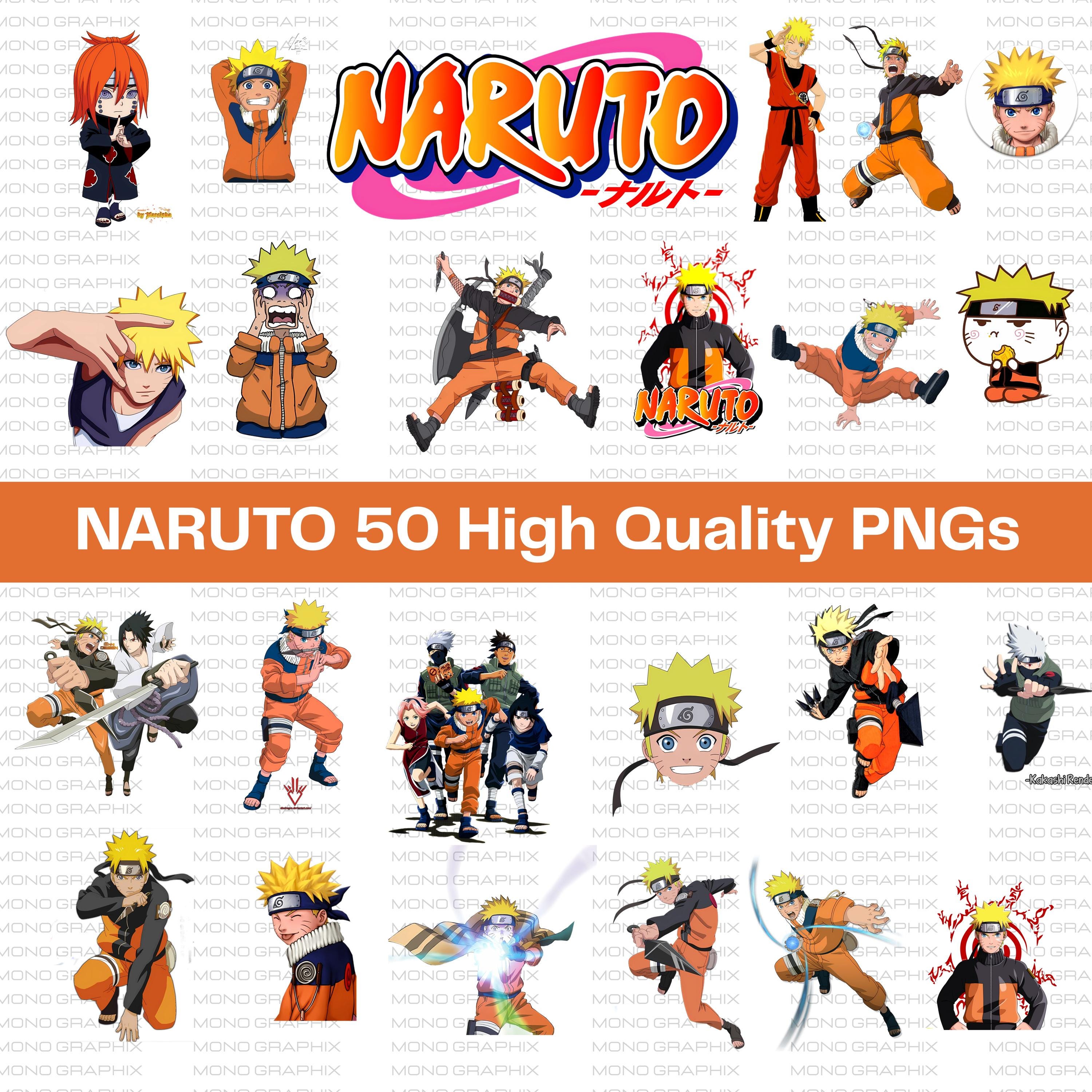 Naruto PNG Bundle of 50 | Naruto Anime Png Design | Naruto Printable ...
