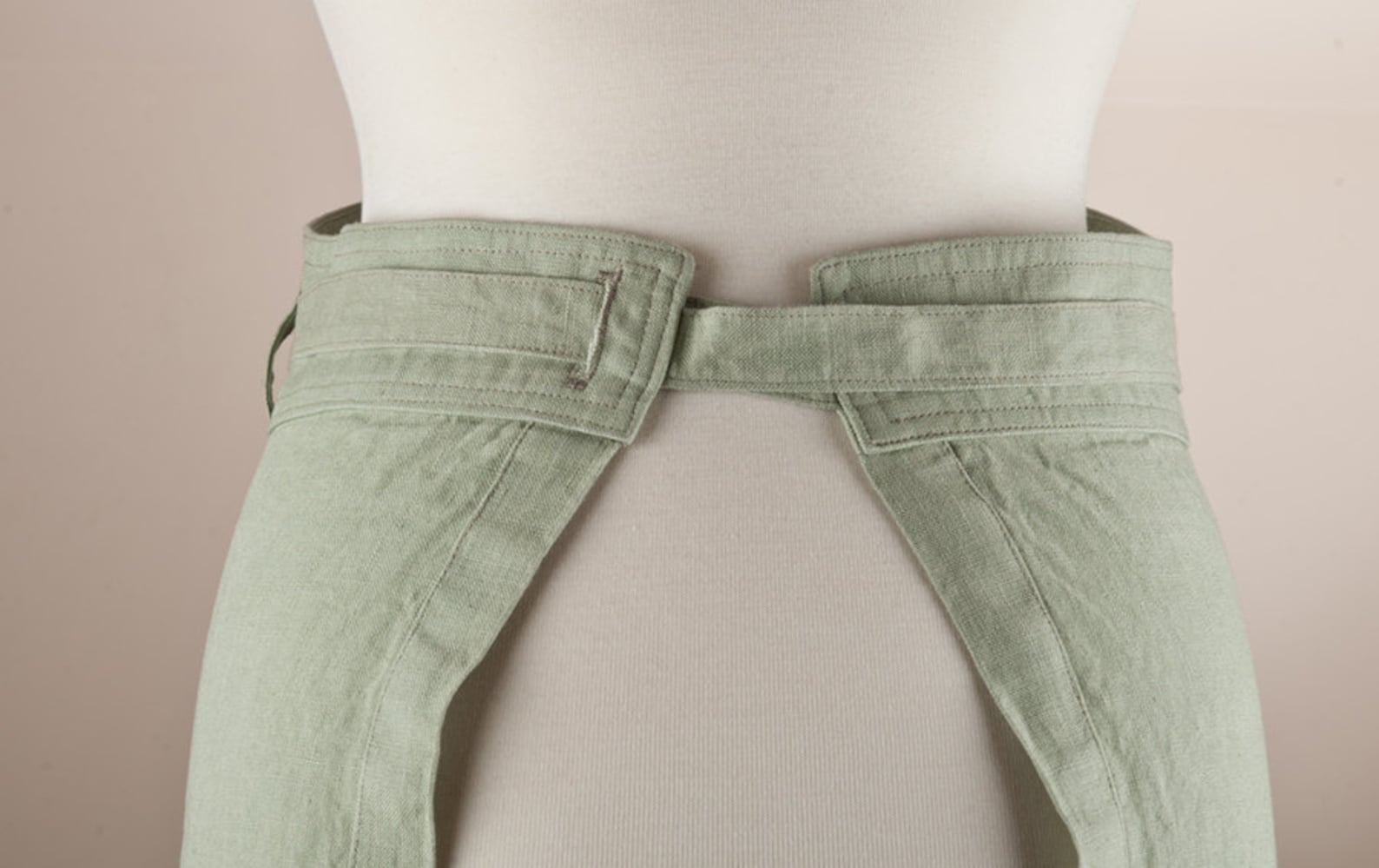 Linen Apron Chef Apron Half Apron. 100% Linen. Celadon. - Etsy