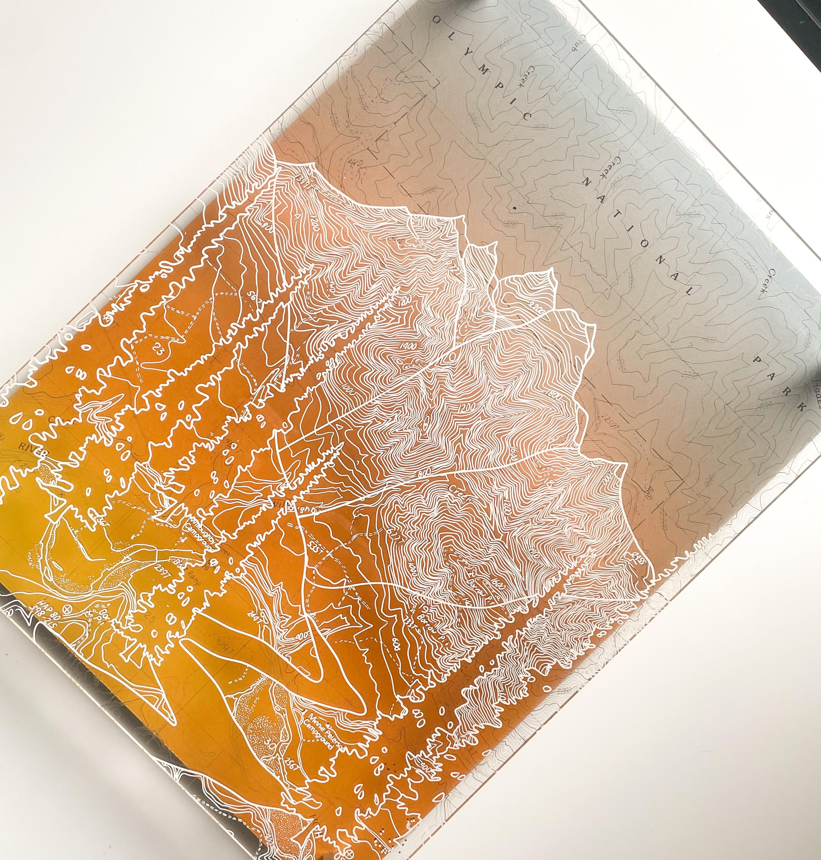 Olympic National Park - Plexiglass Map - Illustrated Topography, 2-d ...