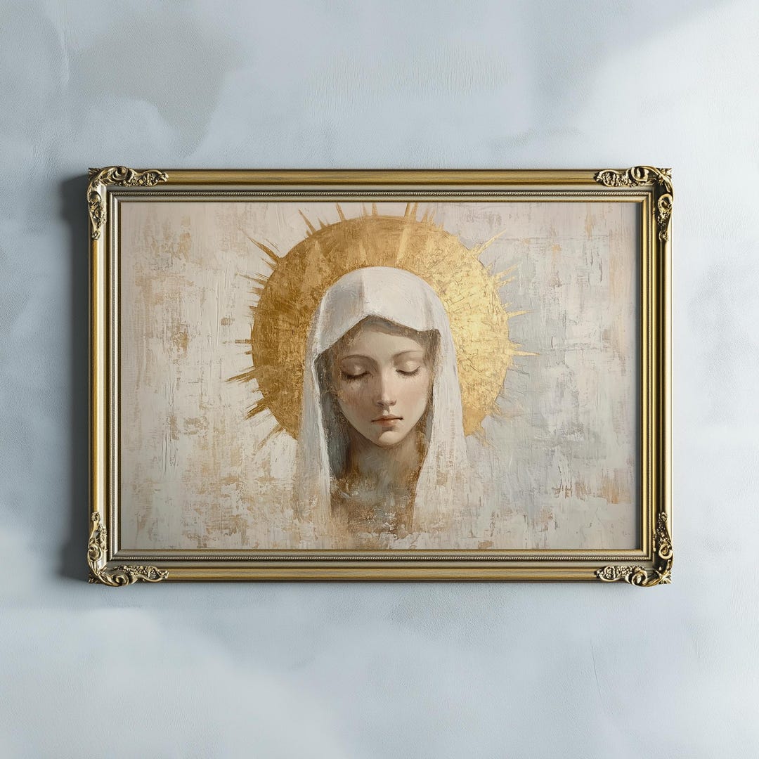 Bible Verse Wall Art - Catholic Art Poster of Saint - Christian Wall ...
