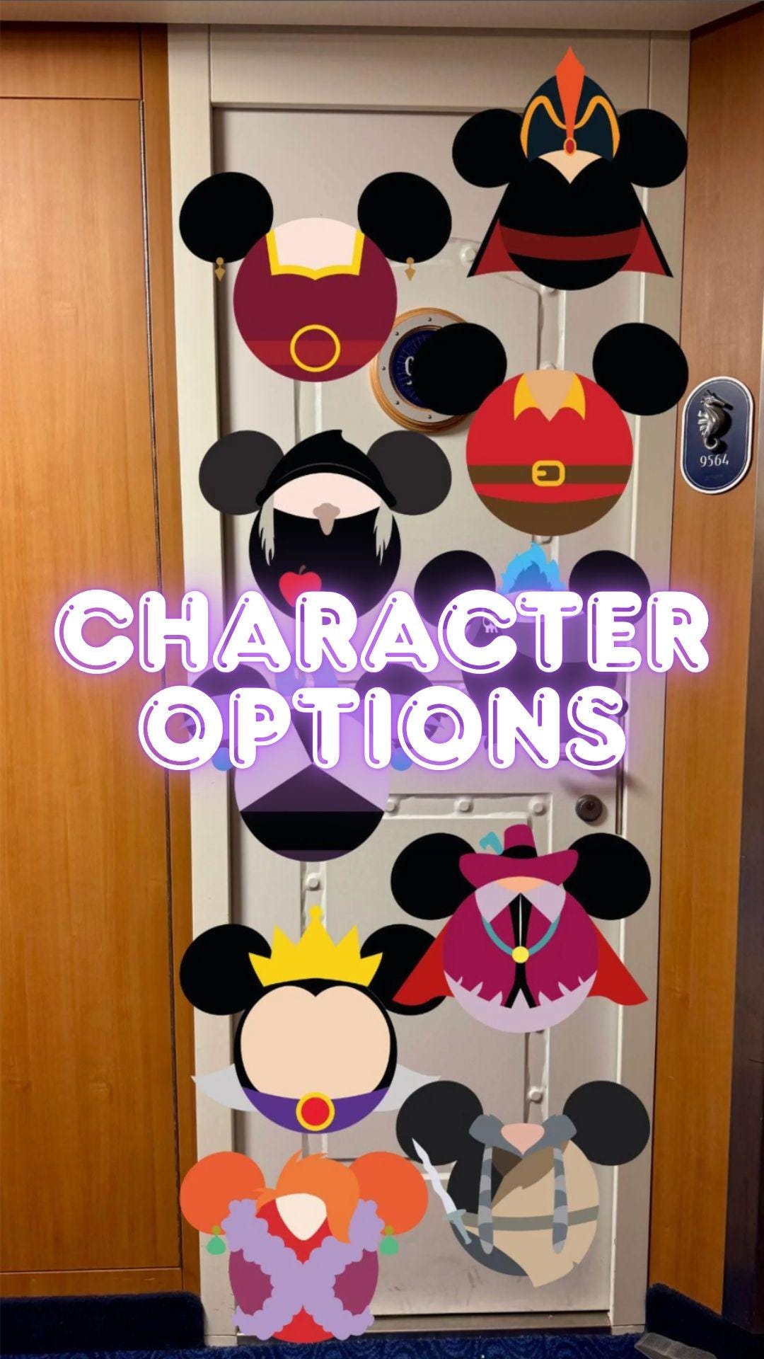 Personalized Disney Villain Magnets: Stateroom Door Decor - Etsy